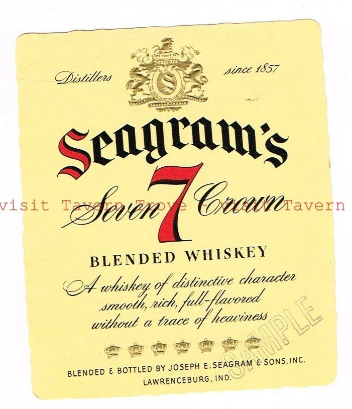 Seagrams 7 Label