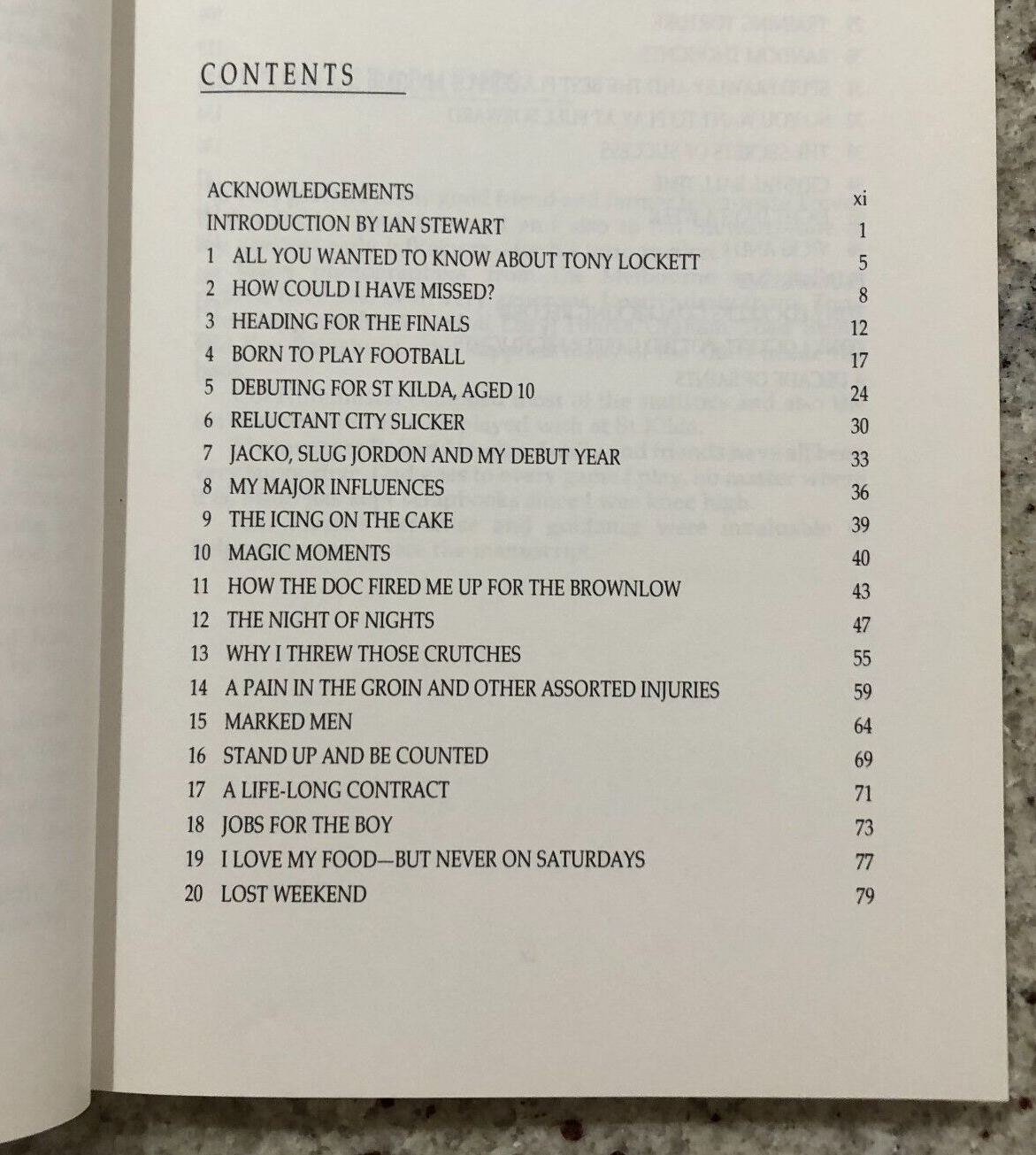 ST.KILDA F.C. PLUGGER TONY LOCKETT- 164pg LARGE PAPERBACK BOOK-1st ...