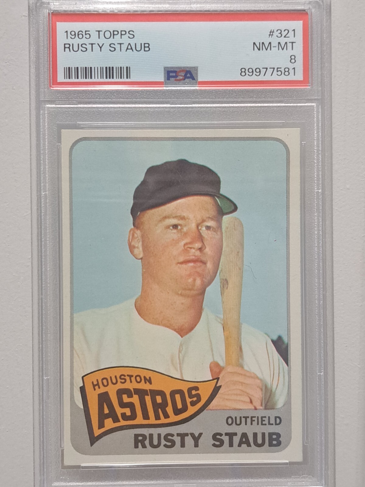 1965 Topps #321 Rusty Staub PSA 8 NM-MT Houston Astros 2nd Year! | eBay