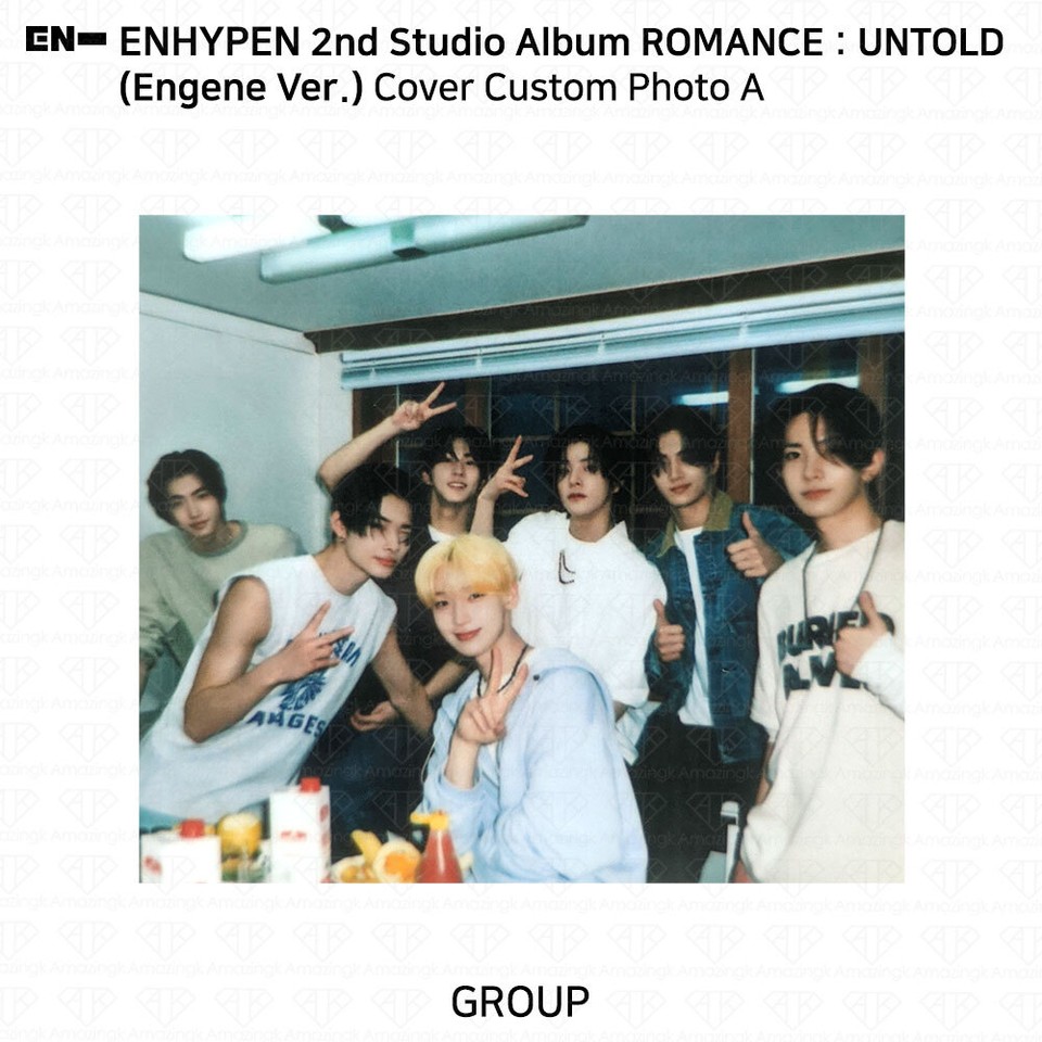 Enhypen 2nd Studio Album ROMANCE:UNTOLD Engene Ver Photocard Cover ...