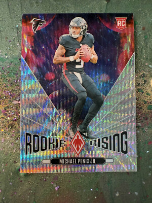 Michael Penix Jr 2024 Panini Phoenix RC Rookie Rising Wave Parallel #RR ...