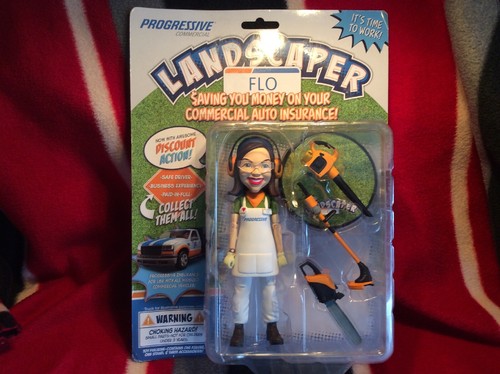 Progressive Insurance Flo Landscaper Action Figure-NEW Limited Edition ...