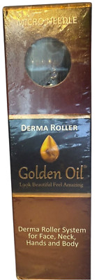 Micro Needle Derma Roller Golden Oil Derma Roller System for Face Body ...