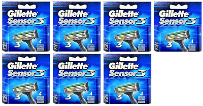 Gillette Sensor3 Men's Razor Blade Refills, 28 Cartridges | eBay