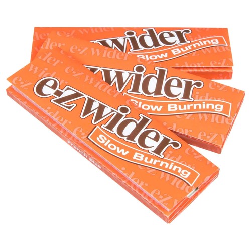 3x EZ Wider 1 1/4 Rolling Papers Orange Slow Burning Genuine FREE USA ...