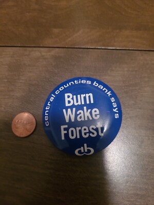 Nice Vintage Penn State PSU Central Counties Bank Burn Wake Forest Pin ...