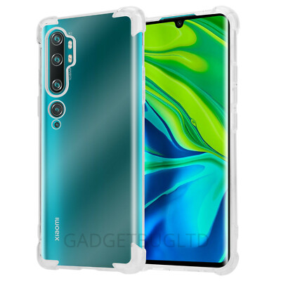 Clear Case For XIAOMI MI NOTE 10 / PRO Silicone Gel Shockproof Tough ...