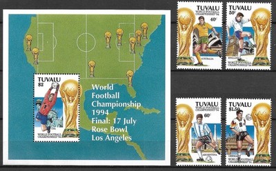 TUVALU - 1994 MNH "FIFA World Cup 1994 - SOCCER" Souvenir Sheet & Set ...