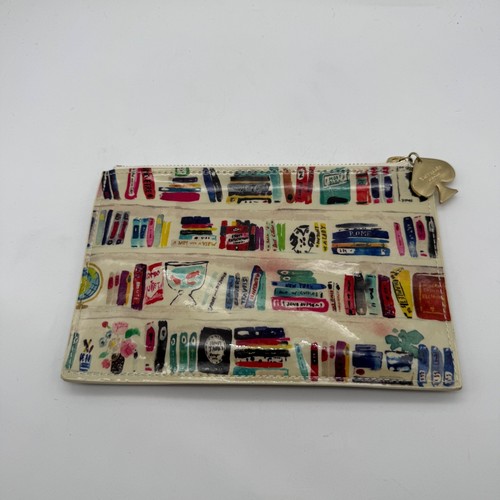 Kate Spade New York Book Shelf Print Cosmetic Pouch Wristlet Bag | eBay