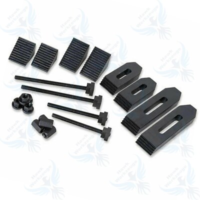 CLAMPING KIT 24PC STEP BLOCKS CLAMPS 6MM STUDS 8MM TEE NUTS MILLING ...