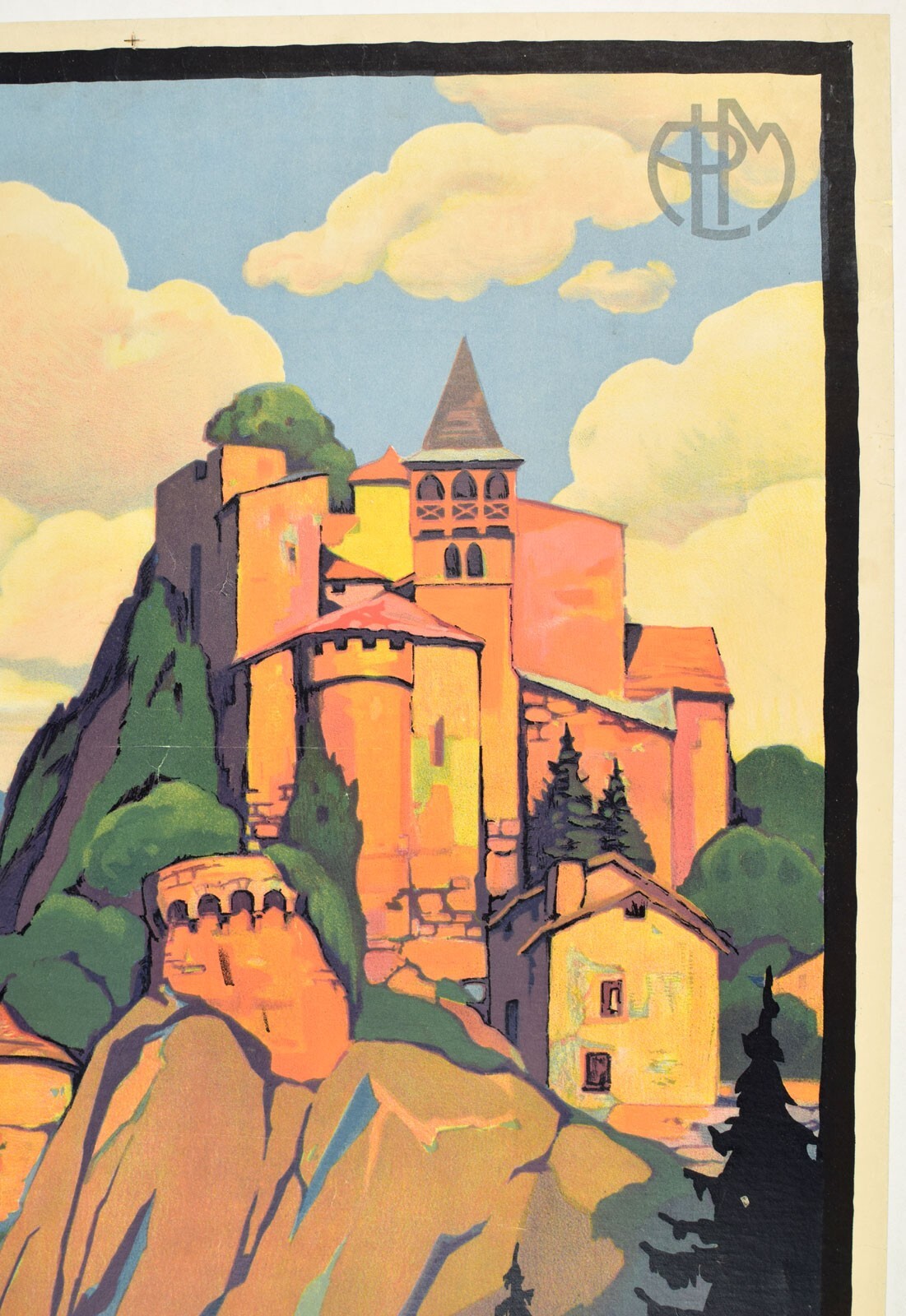 Sainte Etienne PLM Railroad 1929 Original Vintage Travel Poster by ...