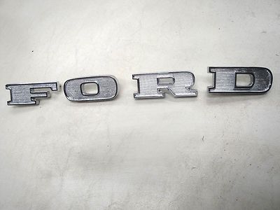 1967-1969 Ford Truck Hood Letters Chrome F100 F250 67 68 69 ...
