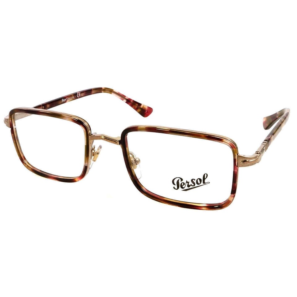 Persol Clear Demo Rectangular Men's Eyeglasses 0PO2473V 1081 0PO2473V ...