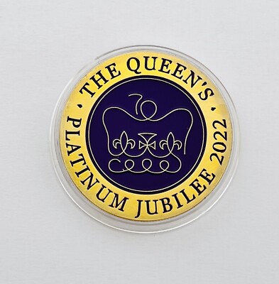 The Queens Platinum Jubilee 2022 Gold Commemorative Coin | eBay