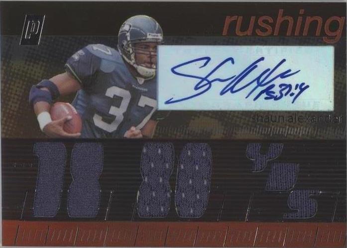 2006 Topps Paradigm - Career Highs Autographed Triple Relic Rushing ...