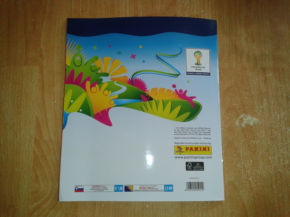 Panini FIFA WC BRAZIL 2014 NEW Slovenian edition empty sticker album ...
