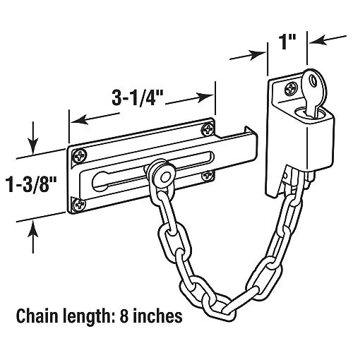U 9914 Steel Antique Brass Keyed Chain Door Guard single Pack | eBay