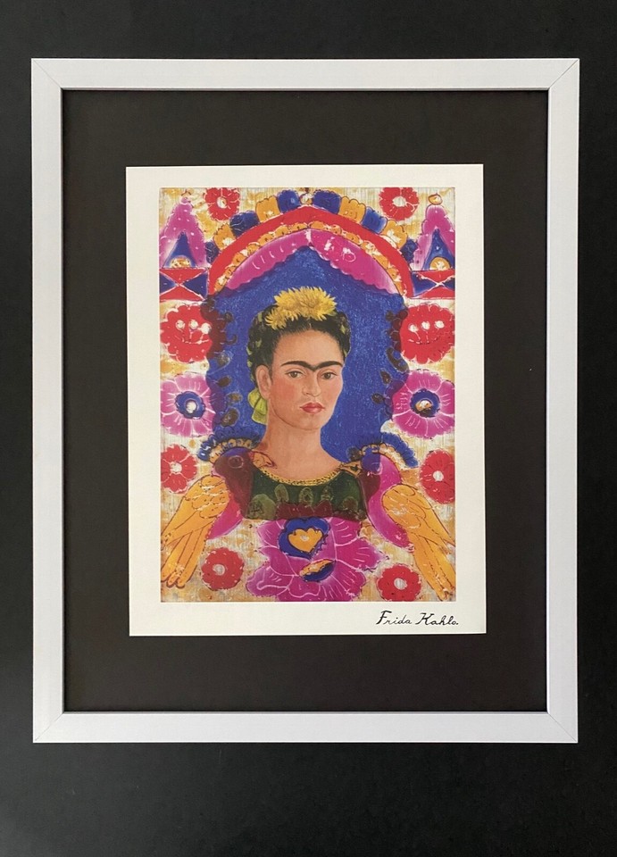 FRIDA KAHLO | Signed Print from Mexico "Self Portrait" + Framed | Buy ...