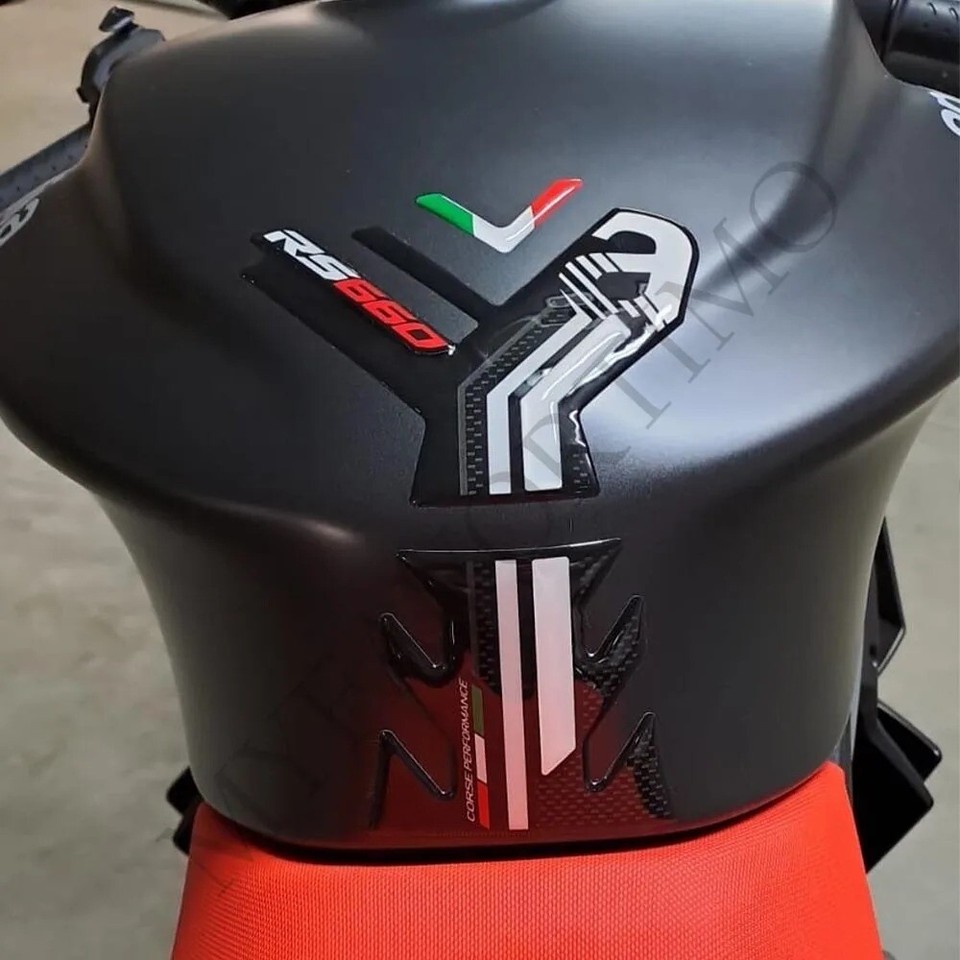 3D resin motorcycle sticker fuel tank protection sticker Aprilia RS660 ...