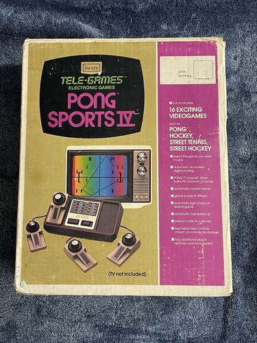 Vintage TELE-GAMES PONG SPORTS IV | eBay