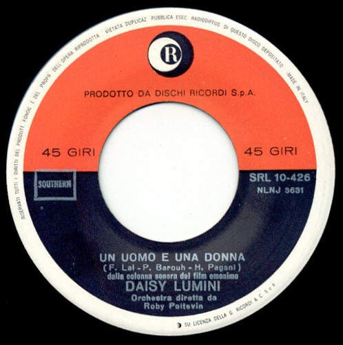 DAISY LUMINI - Un Uomo E Una Donna 7" Italy OST 1966 Francis Lai | eBay