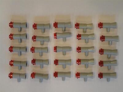 25 Gray LEGO STAR WARS MINIFIGURES BLASTERS With Red Tips ~ Space Part ...
