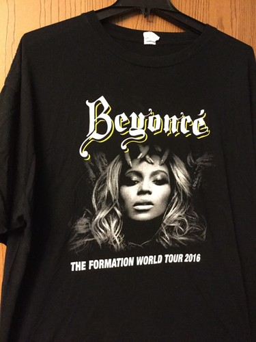 Beyonce. The Formation World Tour Shirt. 2016. Black. 2XL | eBay