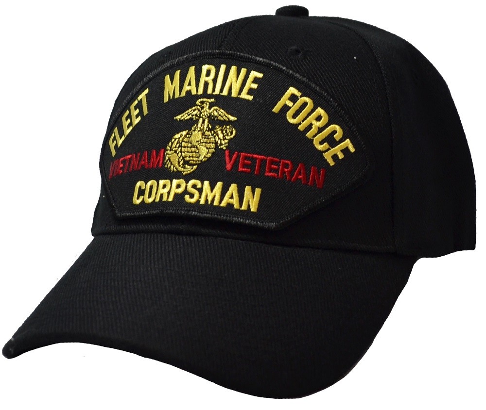 FLEET MARINE FORCE MARINE CORPS CORPSMAN EGA VIETNAM VETERAN HAT CAP | eBay