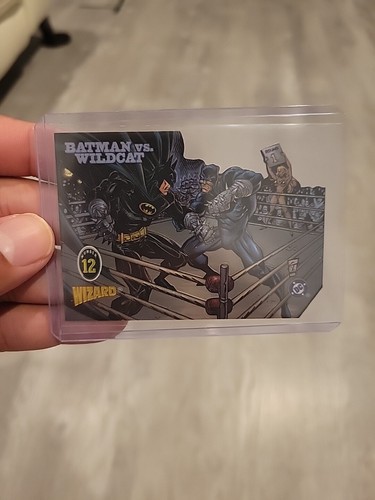 Batman vs Wildcat Die Cut Chromium Promo Card #12 Wizard Magazine NM DC ...