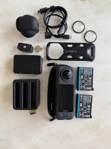 Insta 360x4 8K 360 Action Camera - Extras Included! | eBay