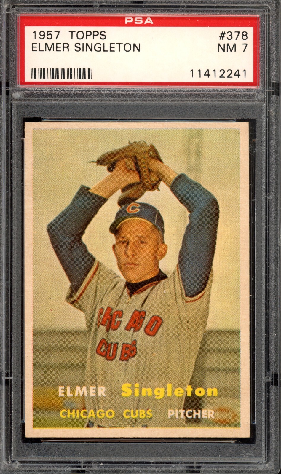 1957 Topps #378 Elmer Singleton PSA 7 Chicago Cubs Baseball Card | eBay