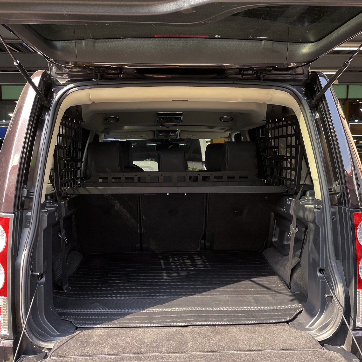 for Land Rover LR3 LR4 Molle Panels Rear Cargo Shelf Storage Luggage ...