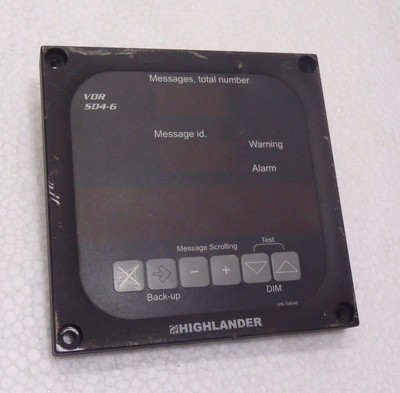 Highlander VDR SD4-6 Consilium Navigation 709634 B1 P/N 704046 | eBay UK