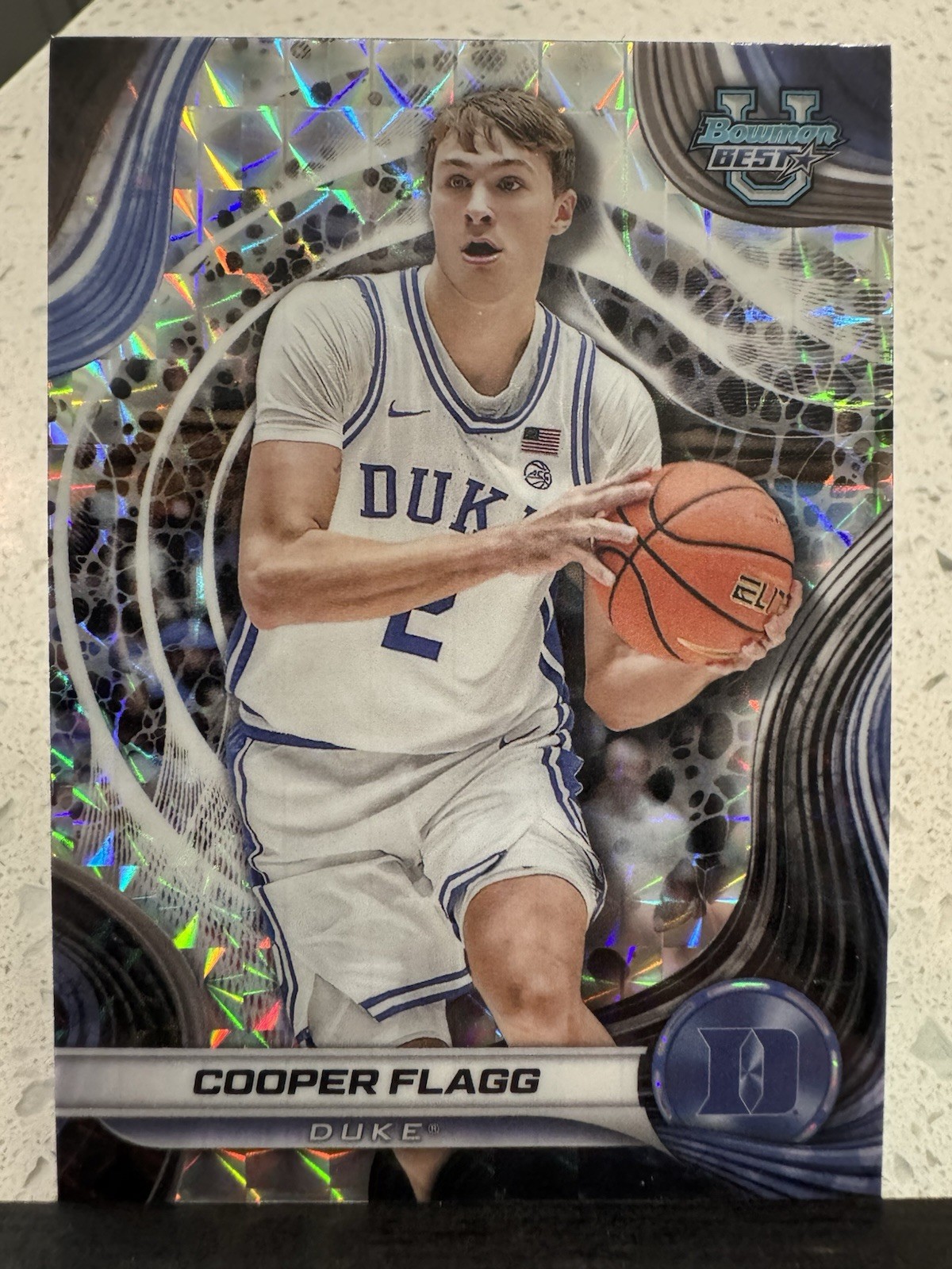 Cooper Flagg 2024 Bowman Best University #16 Shimmer Refractor Price ...