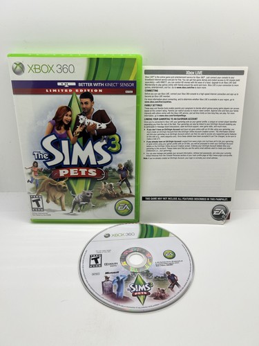 The Sims 3: Pets - Limited Edition (Microsoft Xbox 360, 2011) CIB ...