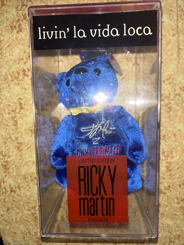 Ricky Martin Bean Bear #2 Collectible Limited Edition Blue Numbered In ...