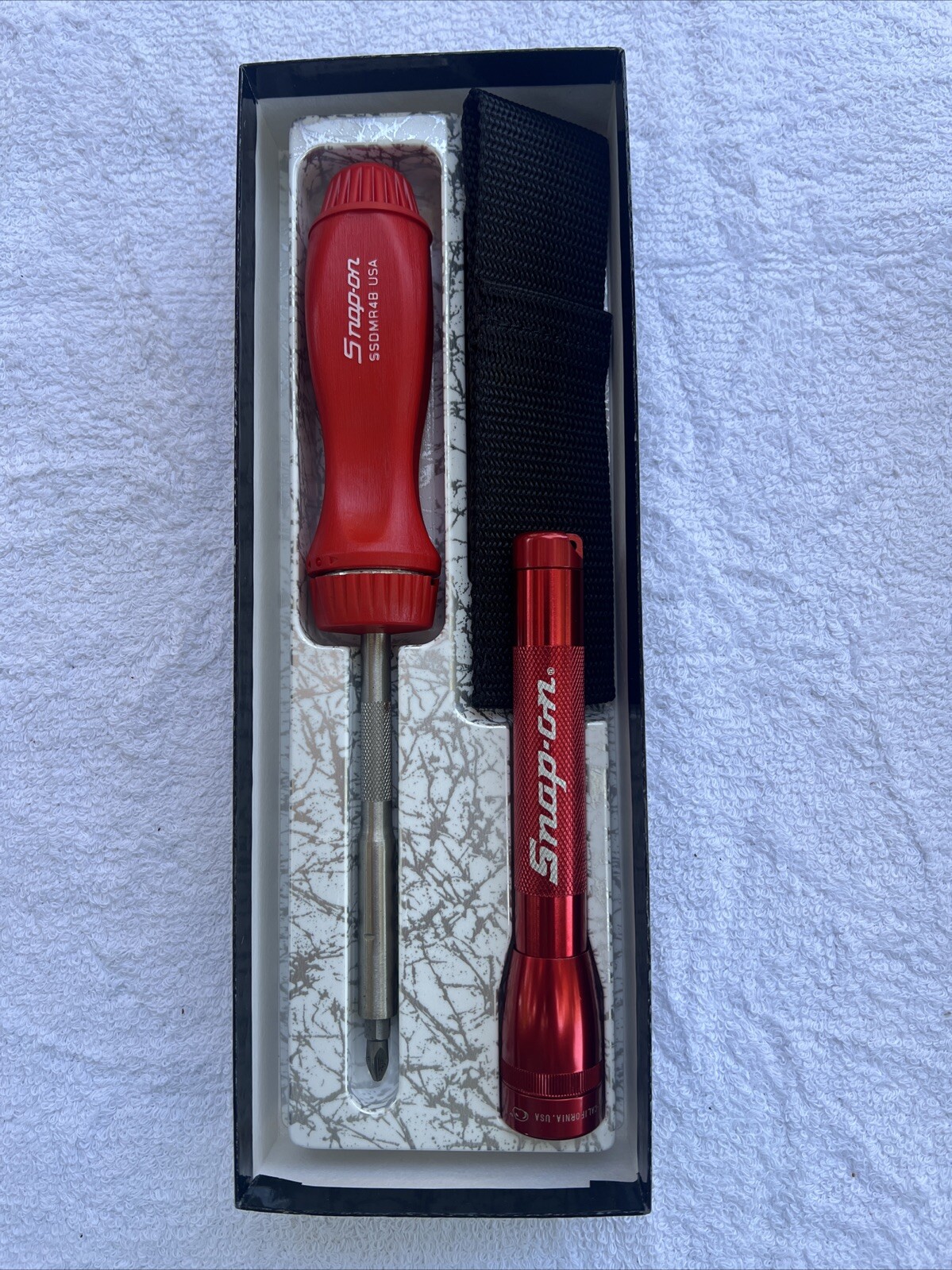 Vintage 1992 Red Snap-On Tools Ratcheting Screwdriver And Mag Lite ...
