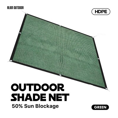 50% Sunblock Mesh Garden Netting Greenhouse Shade Cover with Grommets ...