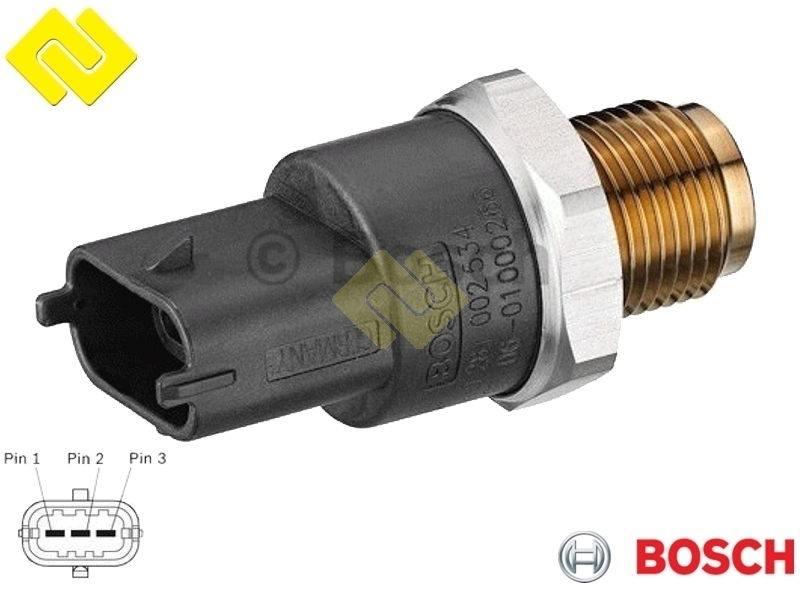 BOSCH 0281006186 CR FUEL PRESSURE SENSOR 0281002921 ,0281002719 ...