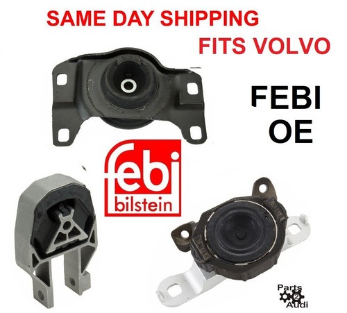 Left, Right, Lower Engine Motor Mount Set 3pc Kit For Volvo C30, C70 ...