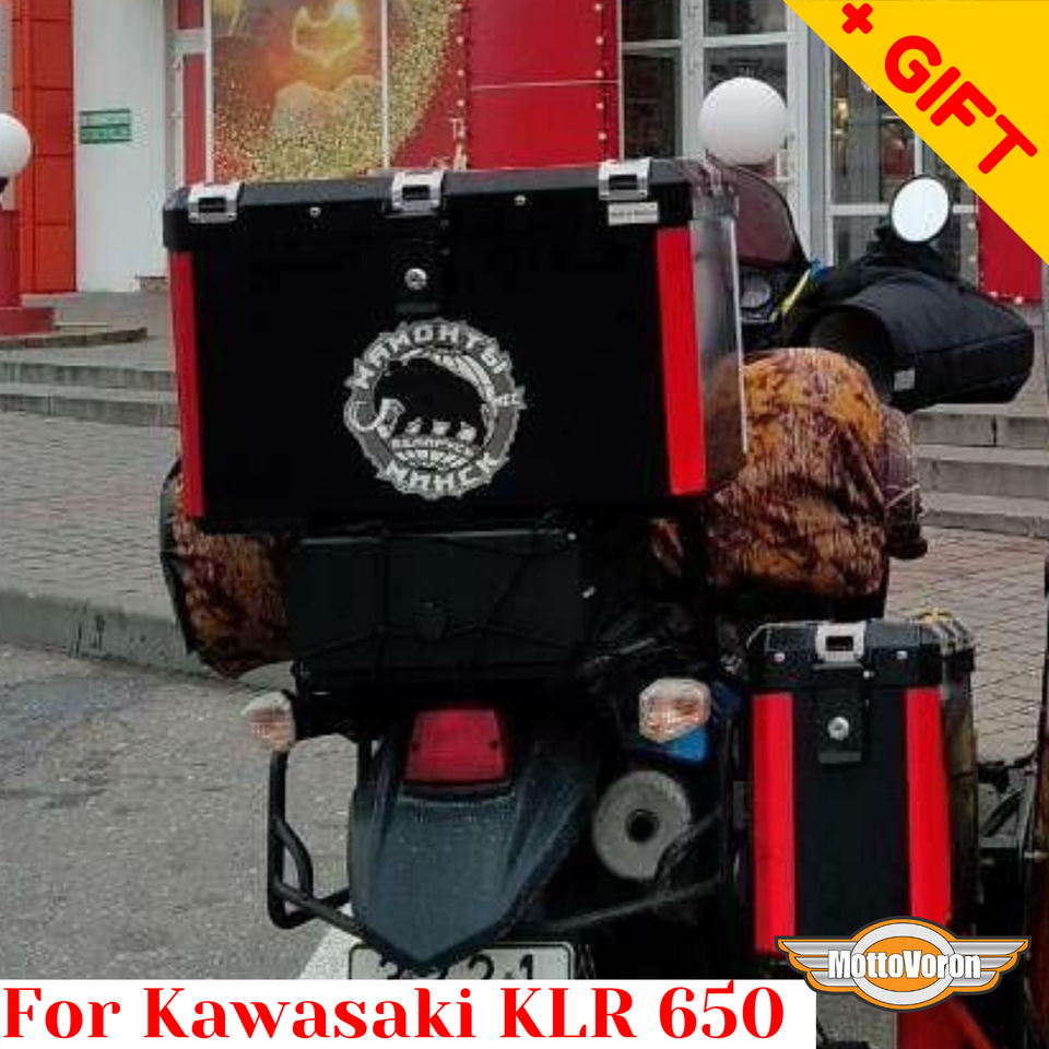 For Kawasaki KLR650 pannier rack KLR 650 KL-650A side carrier (1987 ...