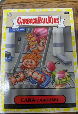 2021 Topps Garbage Pail Kids Go On Vacation Yellow Cara Carousel 47a | eBay
