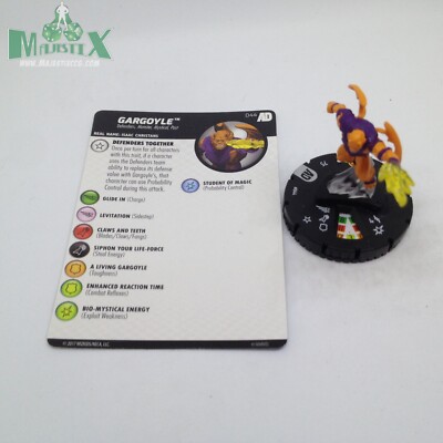 Heroclix Avengers Defenders War set Gargoyle #044 Rare figure w/card ...