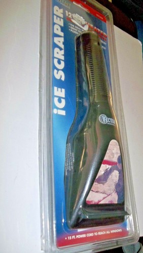 Vector 12V Heated Snow / Ice Remover Scraper Plugs Into Vehicle Power ...