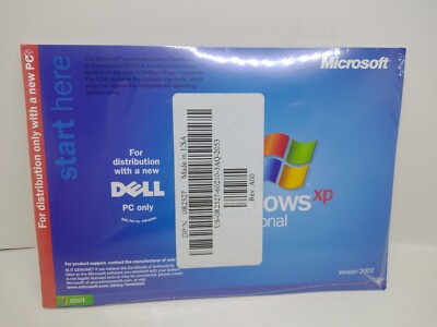 Microsoft Windows XP Professional Service Pack 1 Dell Reinstallation CD ...