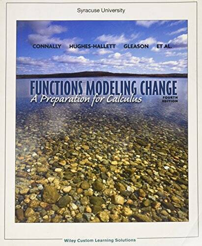 Functions Modeling Change, a Preparation for Calculus - Textbook ...