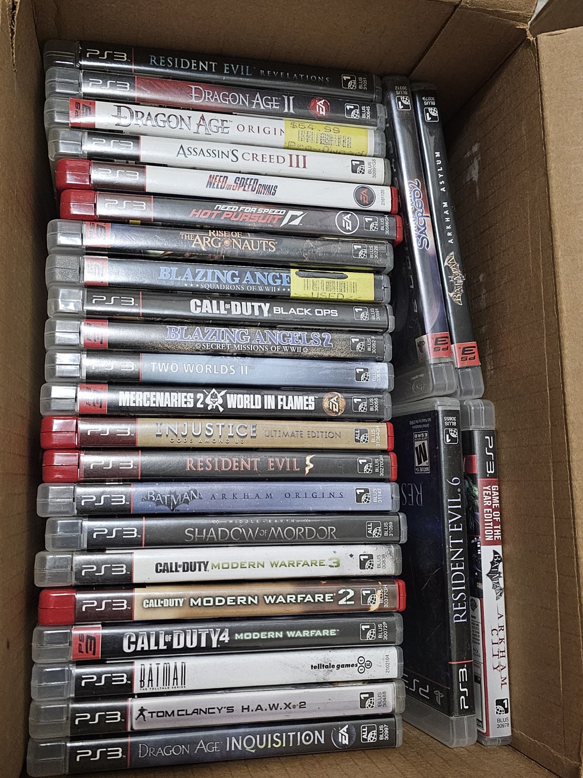 Assorted Ps3 Playstation 3 Game Lot of 26 Batman, Call of Duty Resident ...