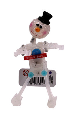 Wind Up Noggin Bops Snowman Christmas Robot Toy Z Wind Ups | eBay