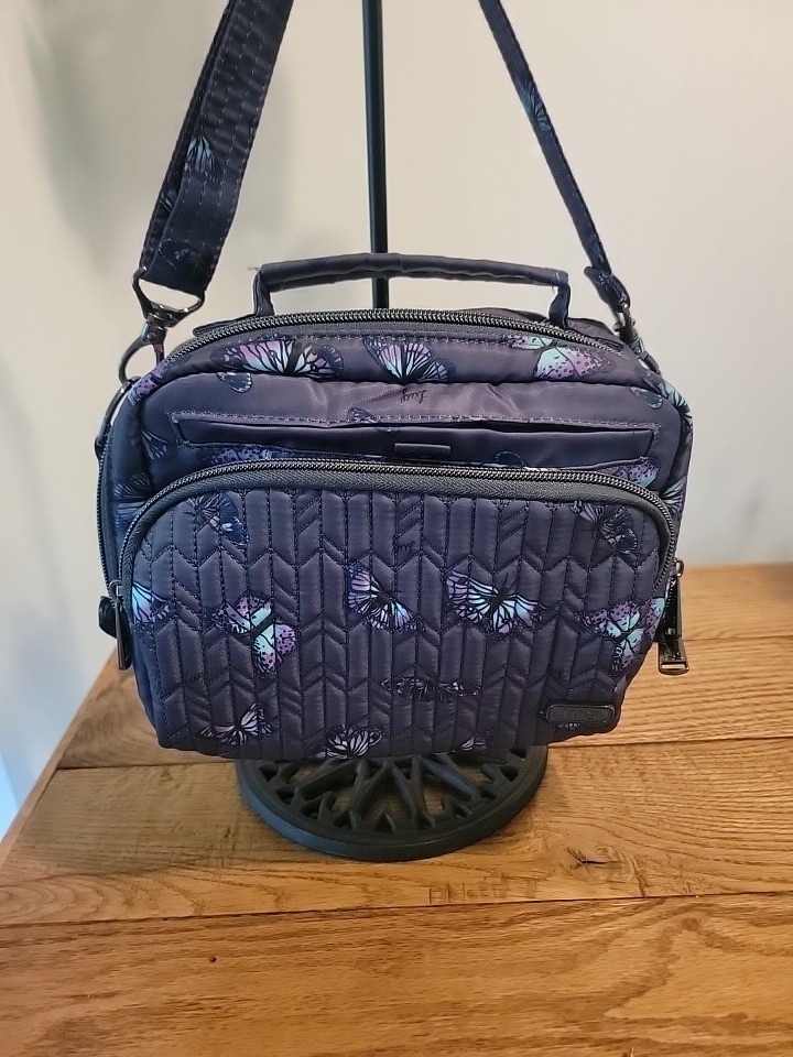 Lug Ranger Mini Crossbody Shoulder RFID Bag Butterfly Grey NWOT | eBay