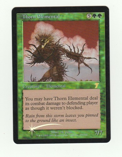 1x FOIL Thorn Elemental Heavily Played 7th Edition Mtg Magic 1x x1 | eBay